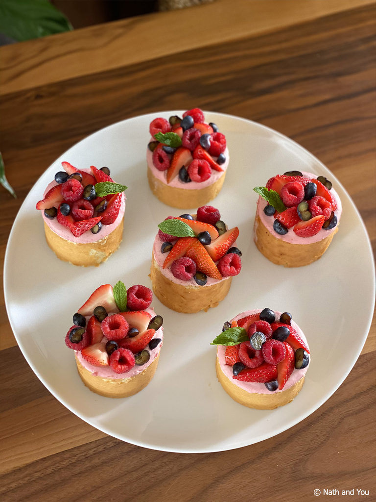 Mini-charlottes aux fraises revisitées - Nath and You