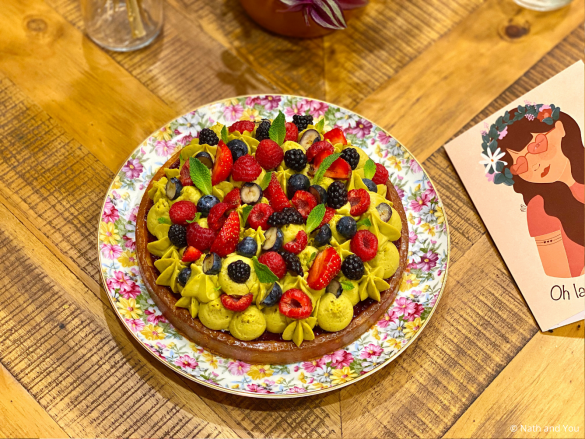 Tarte à la pistache et aux fruits rouges - Nath and You